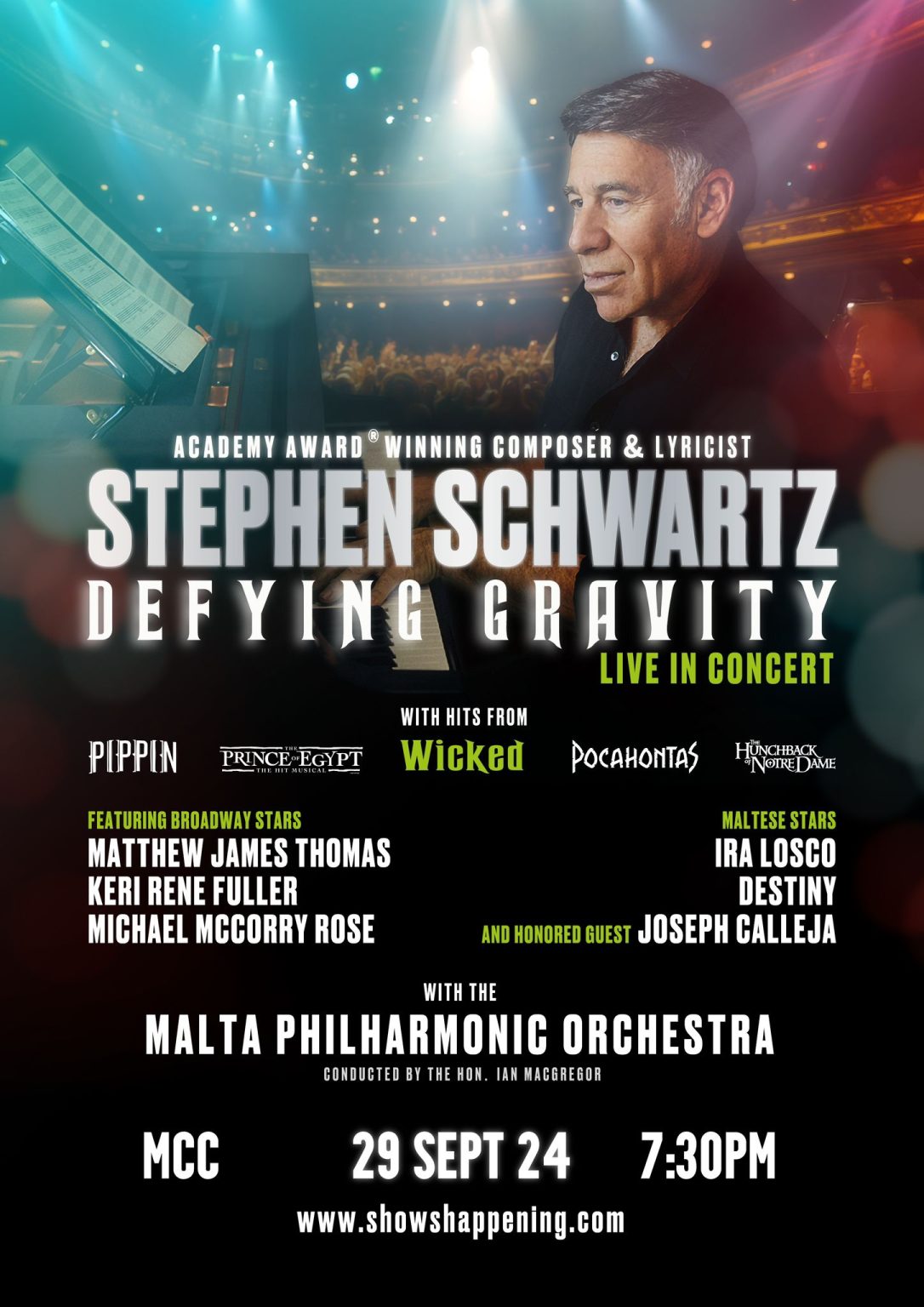 STEPHEN SCHWARTZ: DEFYING GRAVITY - LIVE IN CONCERT - Mediterranean ...